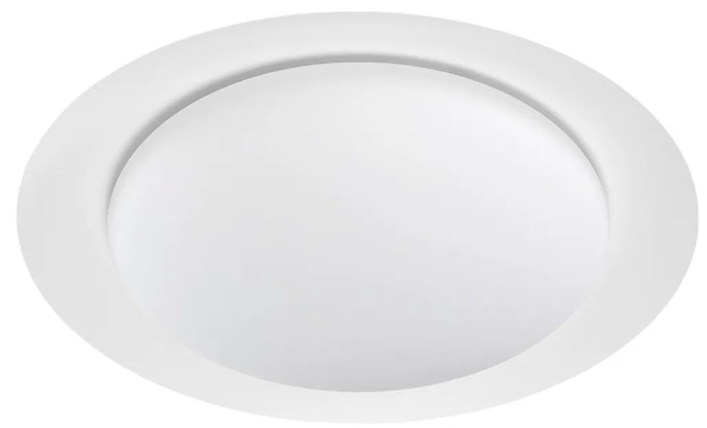 Linea Light Crew_1, stropní svítidlo s bílým límcem, 12W LED 3000K, prům. 30cm