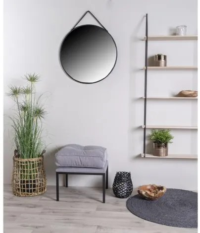Závěsné zrcadlo TRAPANI HOUSE NORDIC Ø60 cm,černý kov House Nordic 4001070