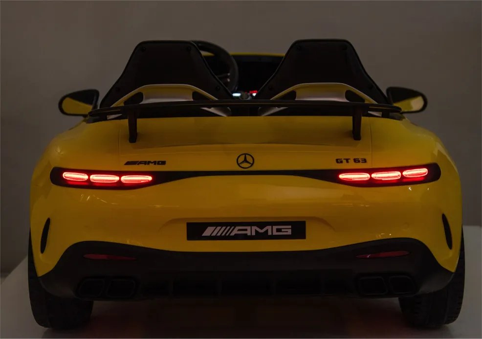 LEAN CARS Elektrické autíčko Mercedes GT63 AMG DK-GT63 24V LCD žluté