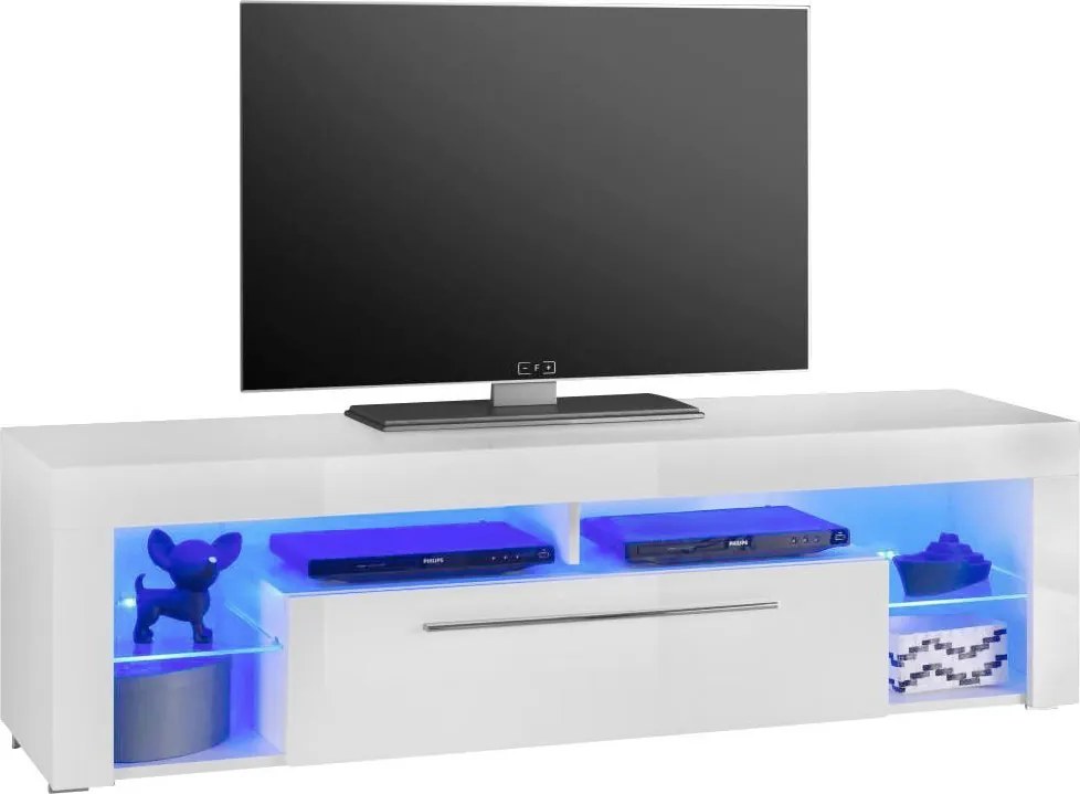 XXXLutz KOMODA POD TELEVIZI, bílá, 153/44/44 cm MID.YOU - Online Only TV příslušenství - 000572011015