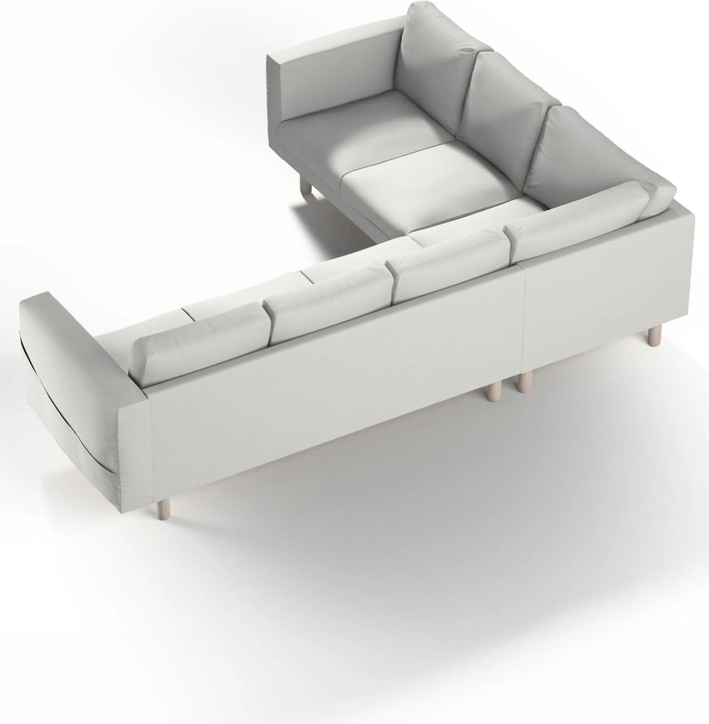 Potah na pohovku IKEA Norsborg rohová 5-místná barva šedá látka pletený vzor
