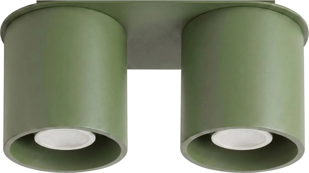 Sollux Lighting Stropní svítidlo ORBIS 2 olivově zelené