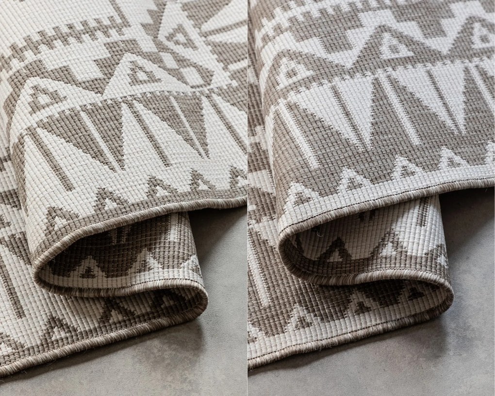 ELLE Decoration, Kusový koberec Gemini 106021 Linen z kolekce Elle – na ven i na doma, 160x230, béžová, chodba / předsíň