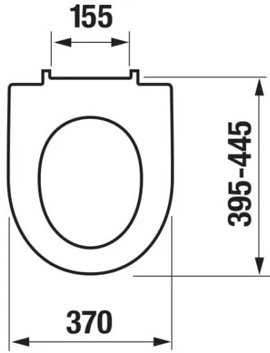 JIKA H8903850000631 - Záchodové prkénko SoftClose LYRA duroplast/bílá