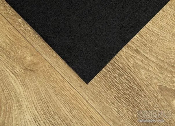 Breno PVC BLACKTEX Texas Oak 136L – světle hnědé dřevo, šíře 400 cm
