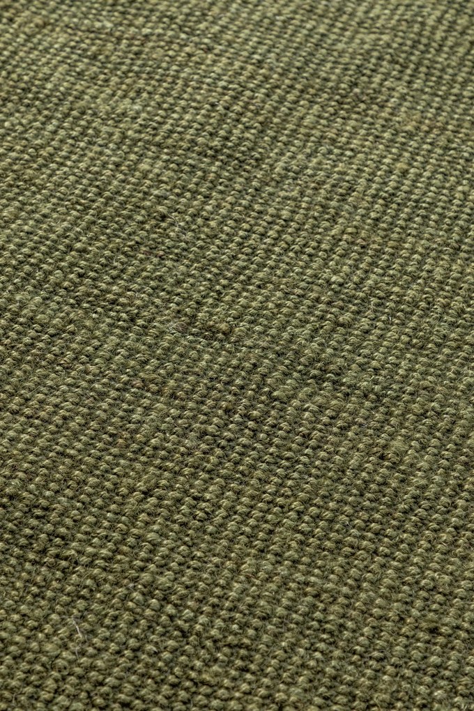 Hanse Home, Kusový koberec Bouclé Jute 105977 Jungle Green, 80x150, zelená, chodba / předsíň