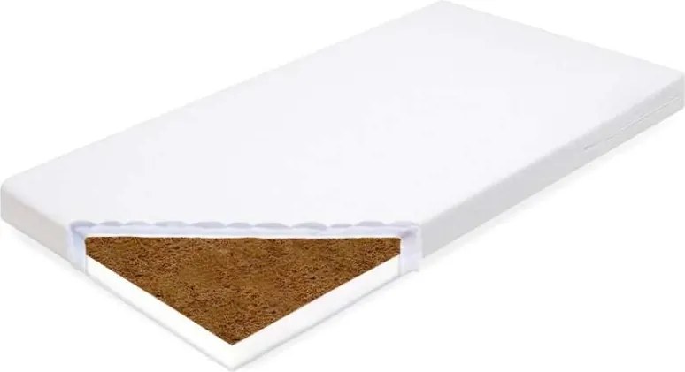 Dětská matrace New Baby STANDARD 160x80x10 cm kokos-molitan bílá