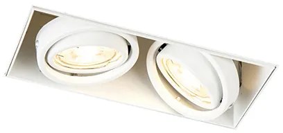 Chytré vestavné bodové svítidlo bílé bezrámečkové vč. 2 WiFi GU10 - Oneon 2
