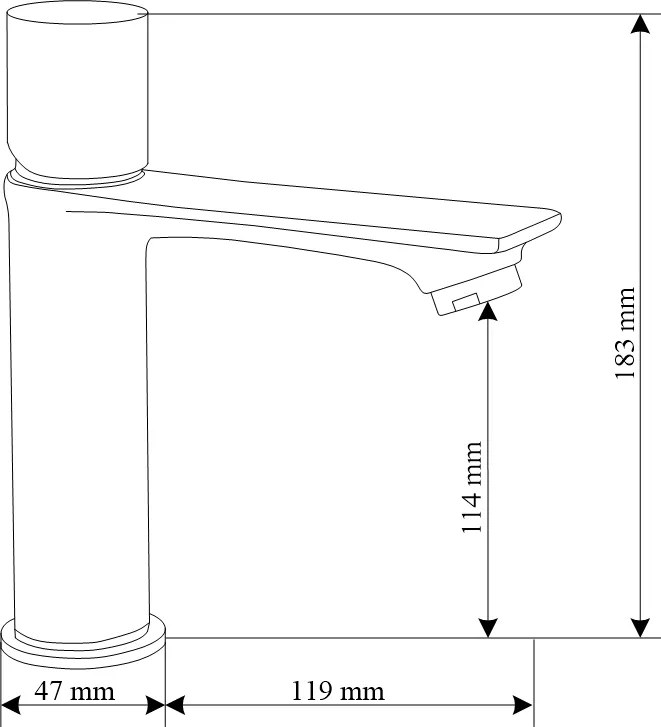 Mexen Royo One Umyvadlová baterie, Bílá/Zlatá,72201-25
