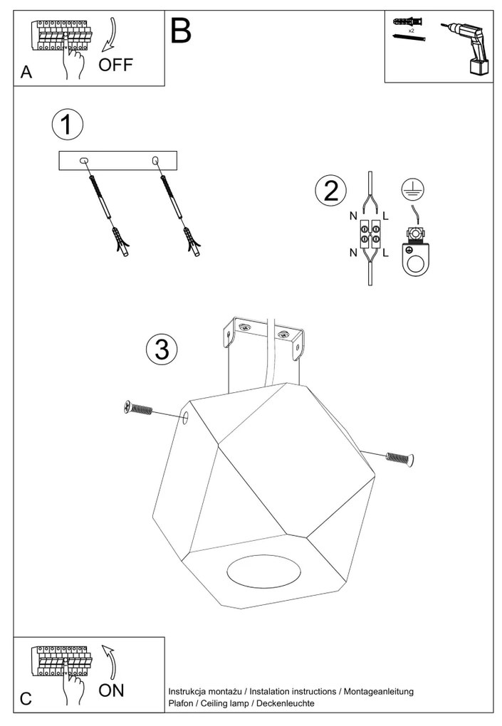 Stropní svítidlo Woody, 1x dřevěné stínítko