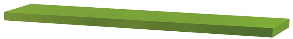 Nástěnná polička 120cm, barva zelená