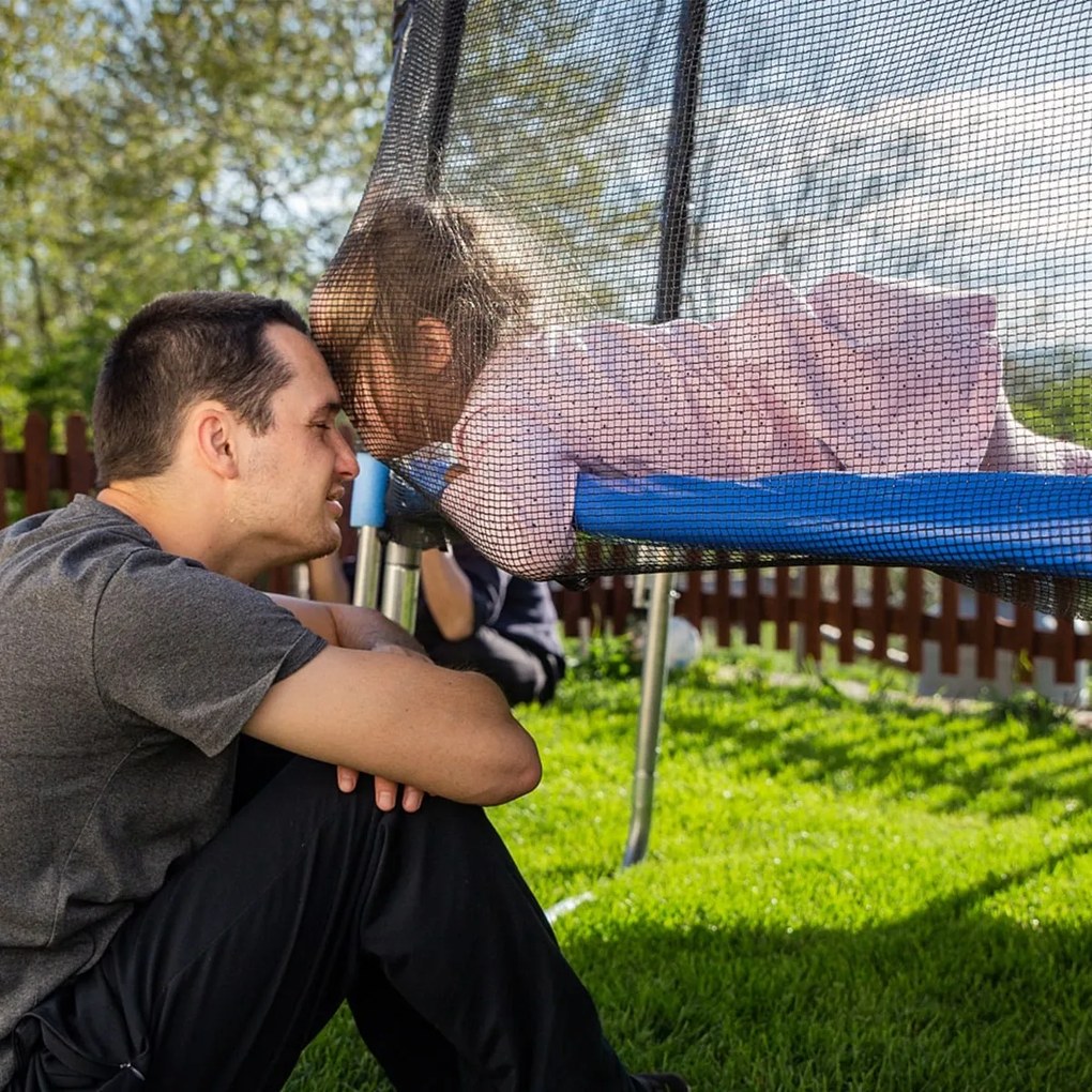 Costway Trampolínová ochranná síť pro zahradní trampolíny Náhradní síť na vnější