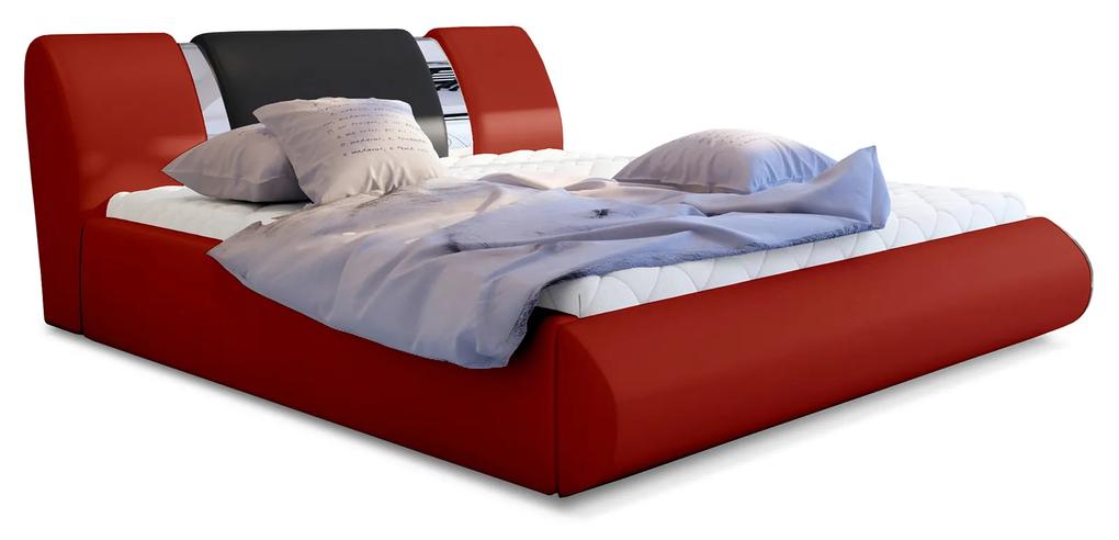 Eltap Čalouněná postel Flavio Materiál a barva potahu: Soft 10, Soft 11 - červená, Rozměry (cm): 160x200