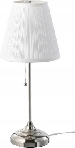 noční stolní lampa na stůl niklovaná Ikea Årstid 75W 55 cm