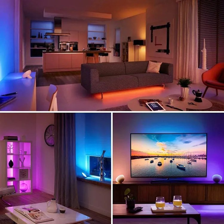 Verk Group Led páska 3528 rgb 4,5 m vodotěsná sada dálkového ovládání