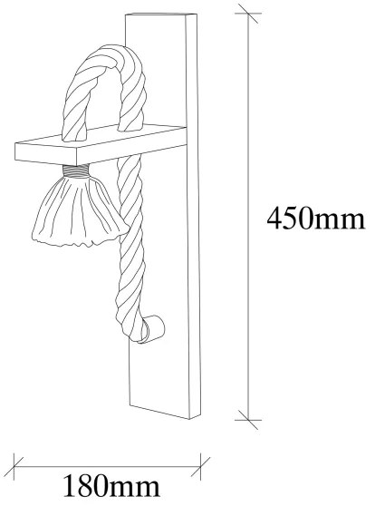 Nástěnné svítidlo EREBOS 1xE27/40W/230V