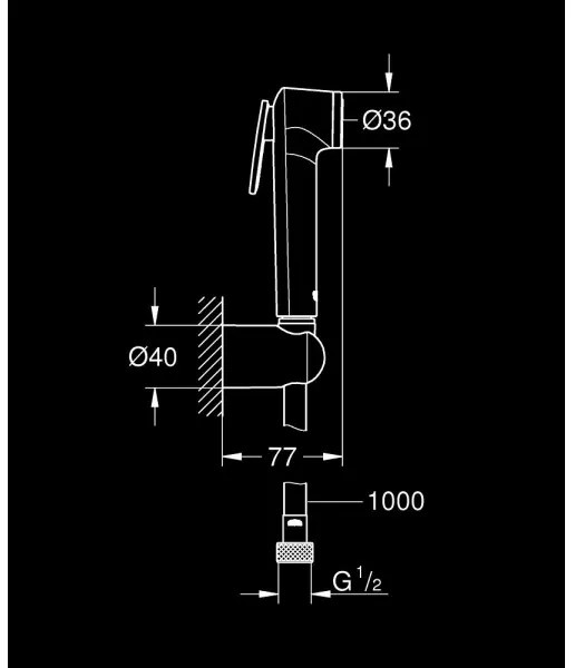 GROHE 26352000 - Ruční sprcha TEMPESTA-F TRIGGER SPRAY 30 36 mm lesklý chrom