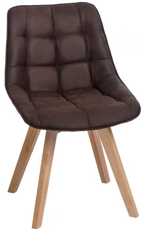 Designová židle Woody, tmavě hnědá