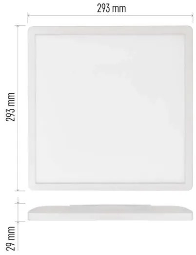 LED Stropní svítidlo FLORI LED/18W/230V 4000K bílá 29x29 cm