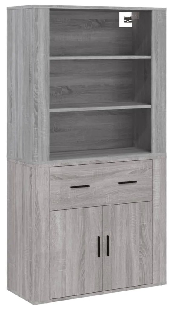 Skříň highboard šedá sonoma kompozitní dřevo