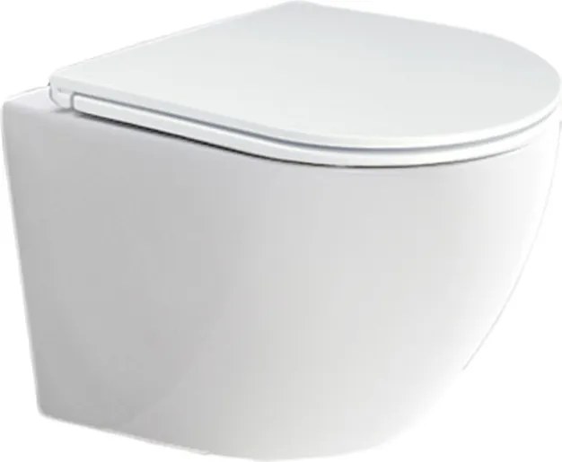 Mereo Mereo, WC závěsné kapotované, RIMLESS, 490x370x360, keramické, vč. sedátka CSS113S, VSD82S