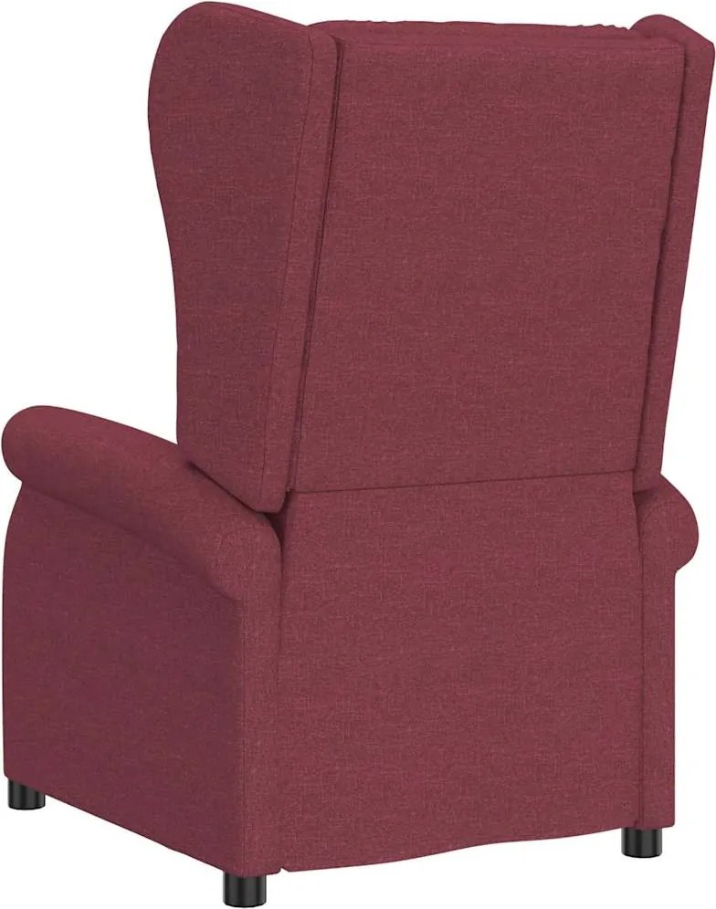 Elektrické polohovací křeslo ušák vínové textil 3098322