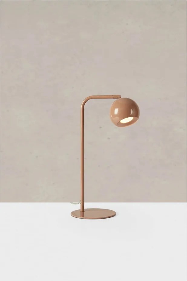 Hnědá stolní lampa s kovovým stínidlem (výška 39,5 cm) Pop – Markslöjd
