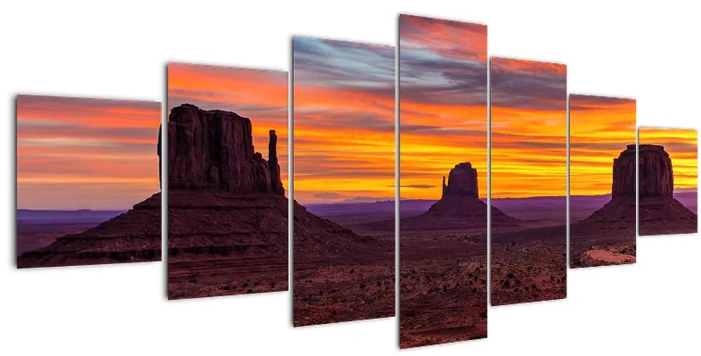 Obraz - Monument Valley v Arizoně (210x100 cm)