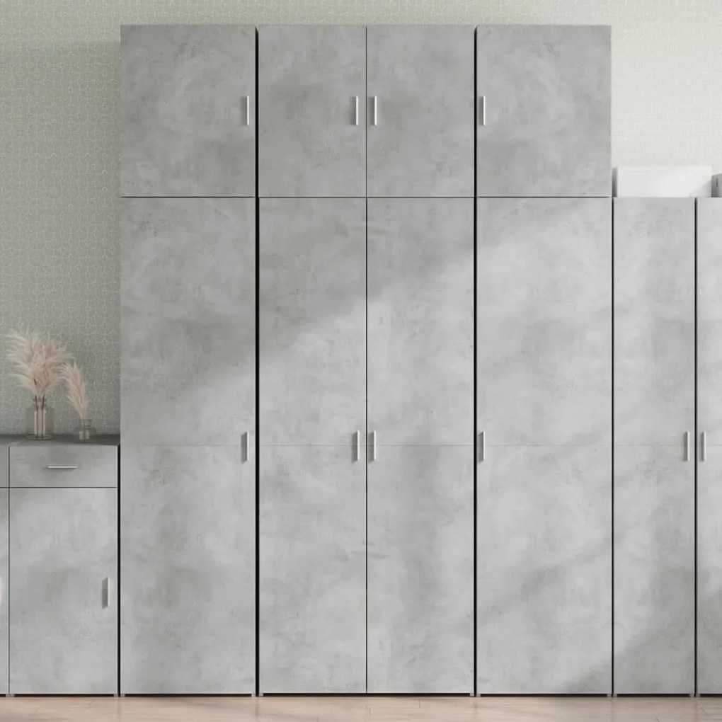 Skříň highboard betonově šedá 80x42,5x249 cm kompozitní dřevo 3281367