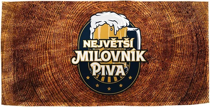 Sablio Ručník Největší milovník piva - 70x140 cm