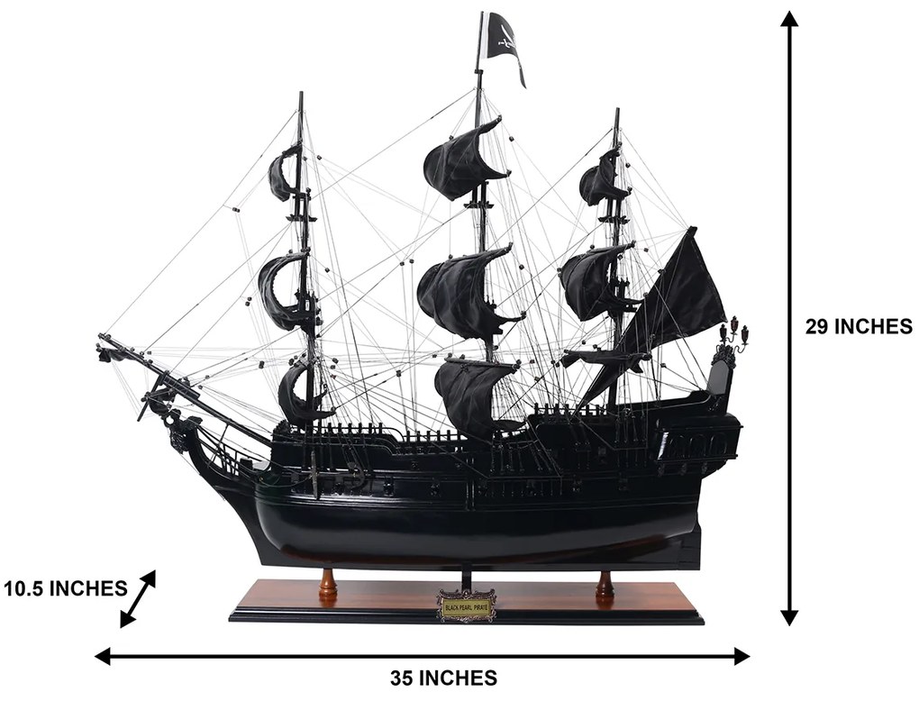 Madrid Magnificence Model pirátské lodi Black Pearl - BP80R