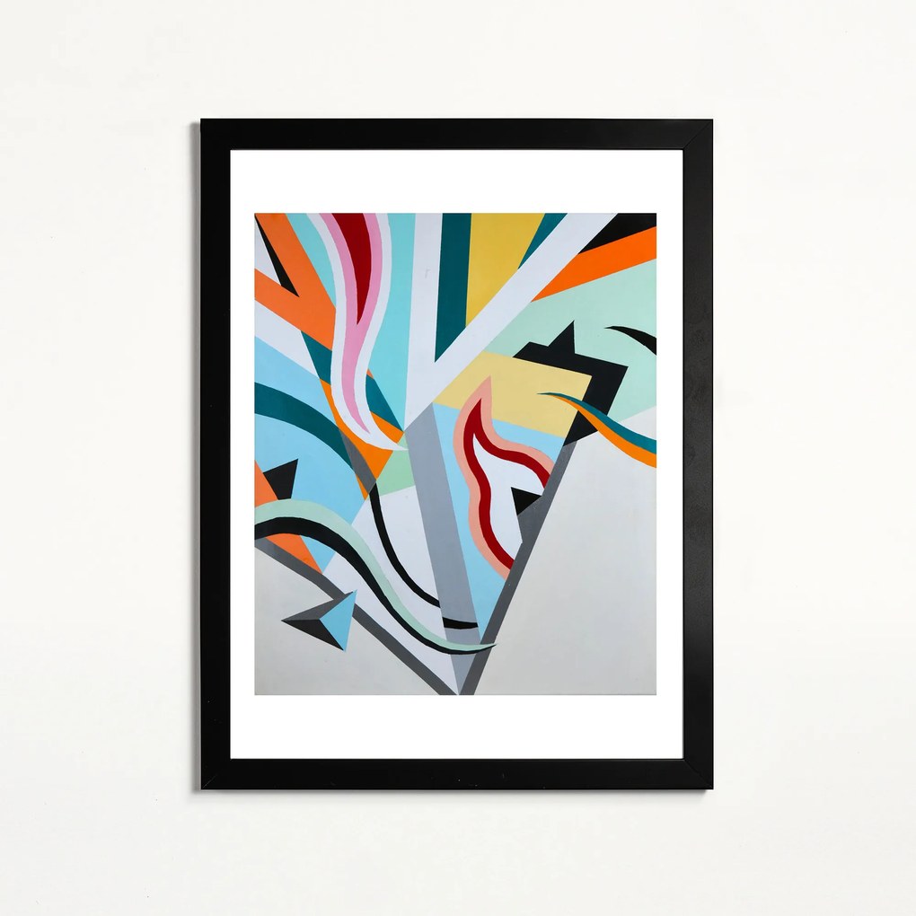 Marek Uhlíř | Abstraktní živly Rám: Bílý, Velikost: 30 x 20 cm