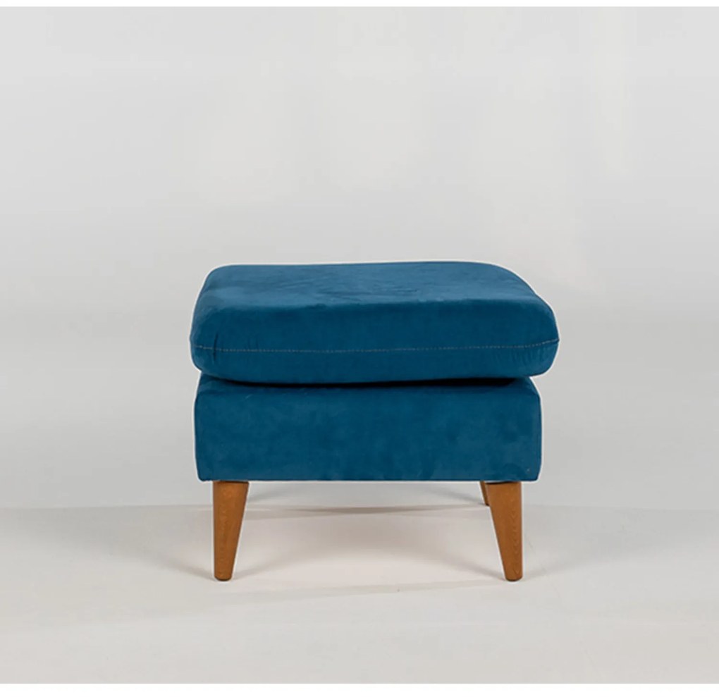 Atelier del Sofa Taburet Sofia Puf - Dark Blue, Tmavá Modrá