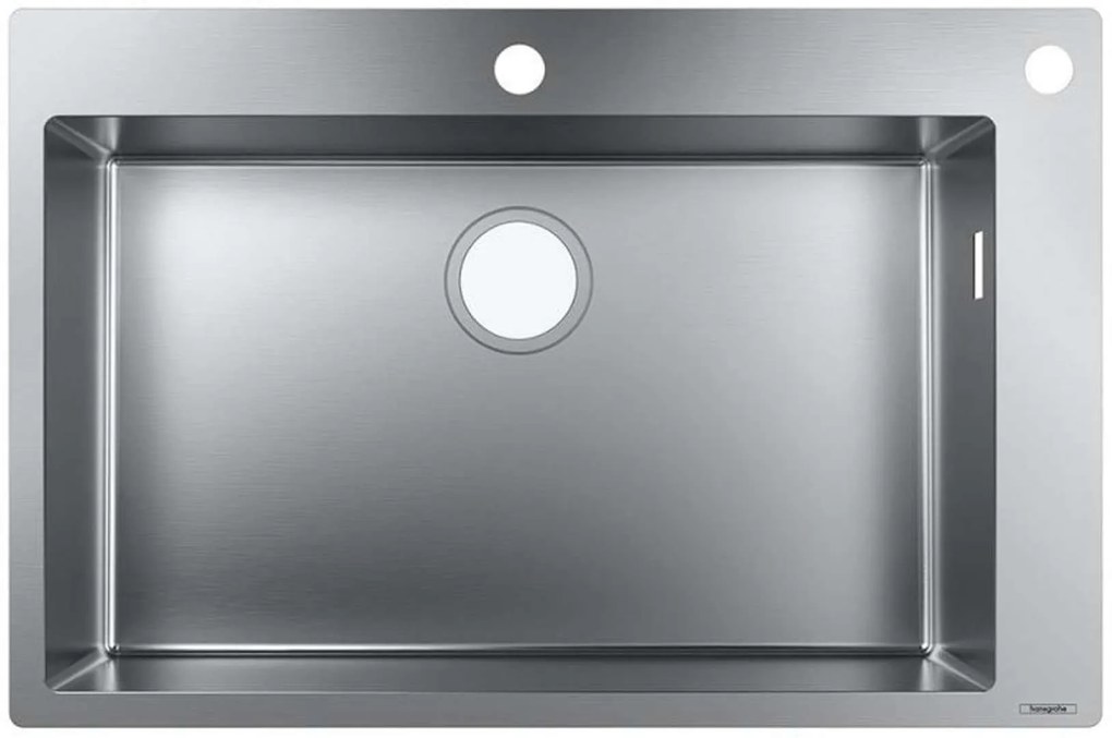 Hansgrohe - Vestavný dřez S712-F660, nerezová ocel 43308800