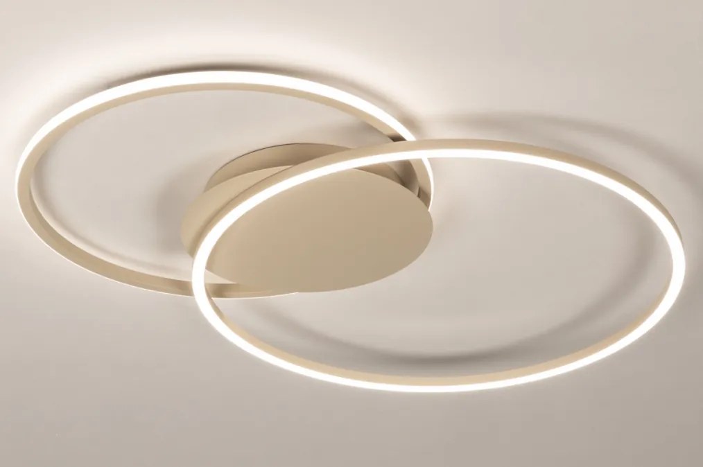 Stropní stmívatelné LED svítidlo Omega 750 Taupe Big