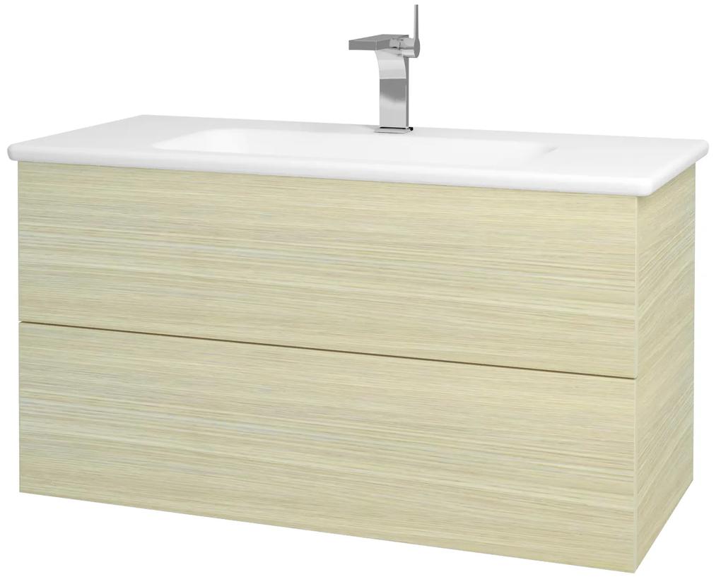 Dřevojas Koupelnová skříň VARIANTE SZZ2 100 (umyvadlo Euphoria) Varianta: N01 Bílá lesk / N03 Graphite