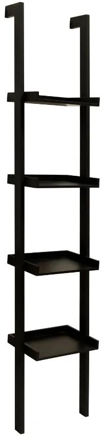 SCANDI Nástěnný regál Leero 36,5 cm, černá
