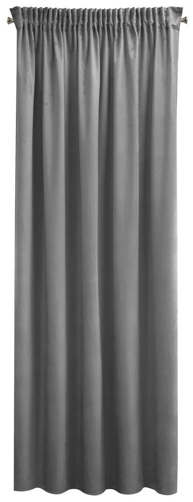 ZATEMŇOVACÍ ZÁVĚS NA PÁSCE PIERRE CARDIN SIBEL 140X270 CM ŠEDÁ