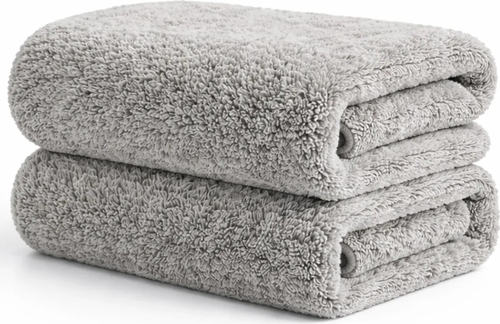 Camerazar Utěrky z mikrovlákna 30 x 40 cm šedé, sada 2 kusů