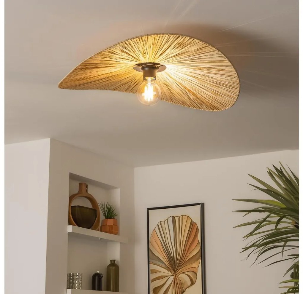 Brilagi - LED Přisazený lustr CERIA BOHO 1xE27/40W/230V pr. 60 cm rafie