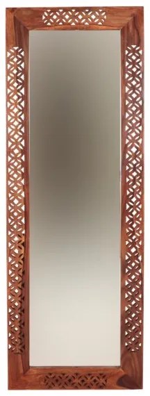 Indický nábytek - Zrcadlo Mira 60x170 z indického masivu palisandr Natural