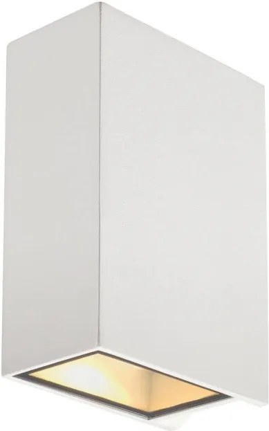 Nástěnné svítidlo QUAD XL 2, hranaté, bílé, LED, 2x3,2 W, 3000K - BIG WHITE