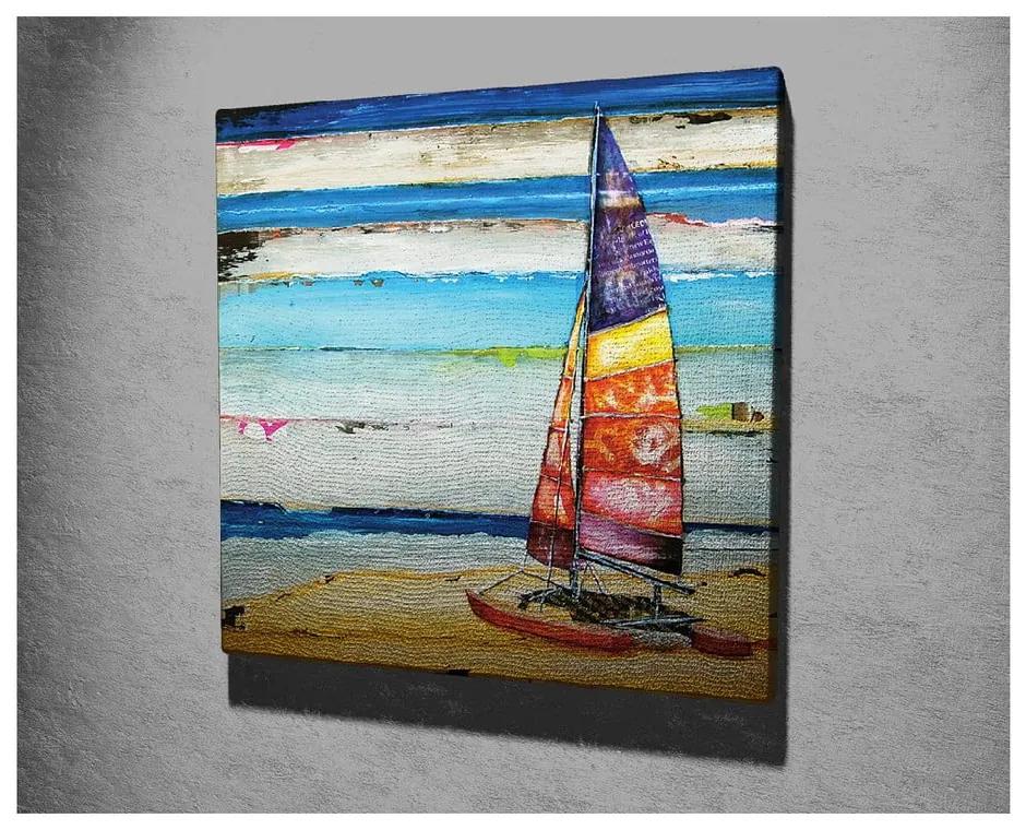 Nástěnný obraz na plátně Boat, 45 x 45 cm