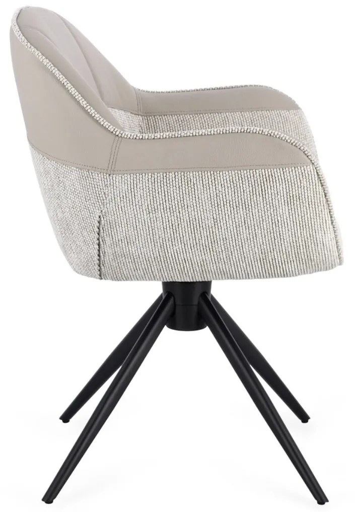 BIZZOTTO Otočné křeslo ISOTTA BEIGE 0733504
