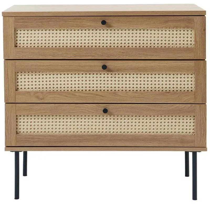 Designová komoda Lakshmana 80 cm přírodní dub