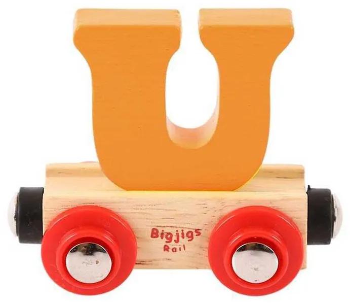 Bigjigs Rail Vagónek dřevěné vláčkodráhy Písmeno P