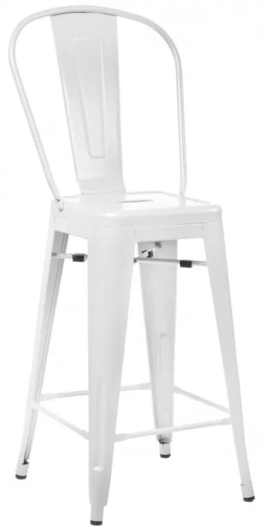 Barová židle Tolix, bílá