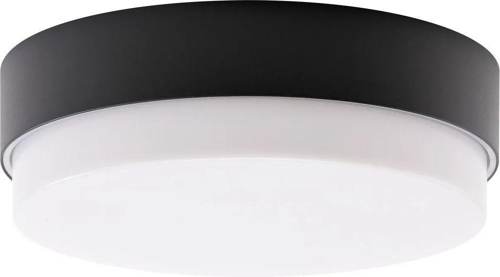 OS TRI53534 TRITON 2 stropní/nástěnné průmyslové plastové svítidlo černá / bílá IP65 40W E27 HF (původní kód OS 53534) - OSMONT