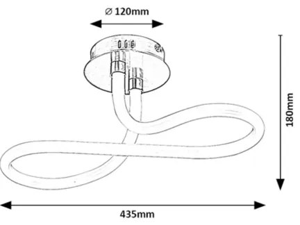 Rabalux 71008 - LED Stropní svítidlo IRELIA LED/23W/230V 4000K