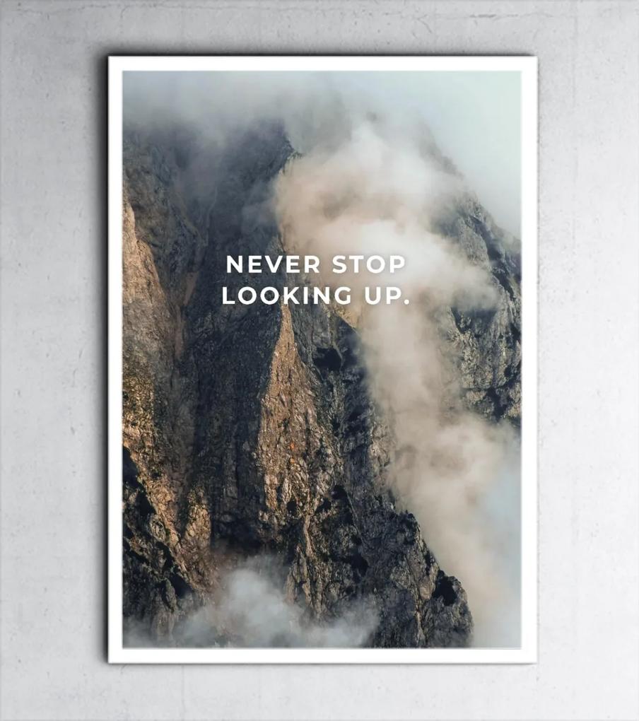 Pixada Never Stop - motivační obraz Velikost: A3 - 29,7x42 cm, Volba rámu: plakát bez rámu